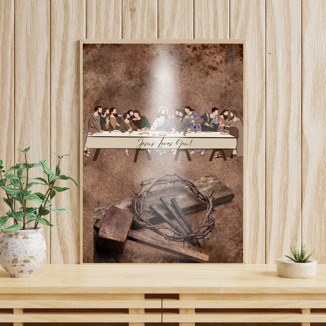 The Last Supper, Aesthetic Christian Wall Art, Printable Wall Art ...
