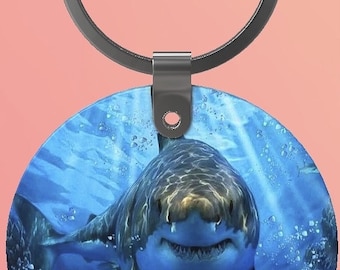 Shark Keychain in Glow in the Dark Zipper Charm Shark for Men and Women ...