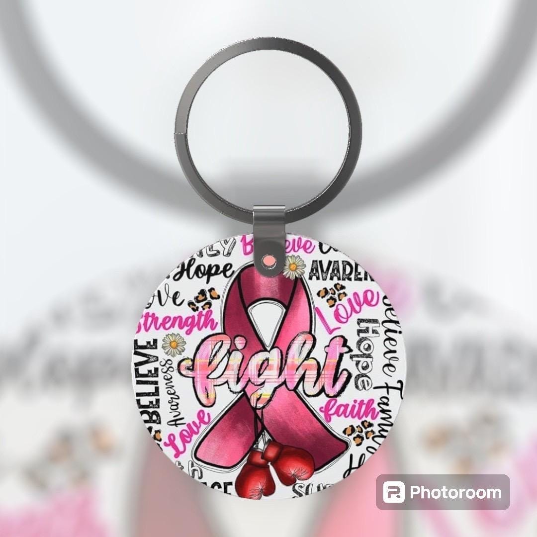 Breast Cancer Awareness Keychain - Etsy