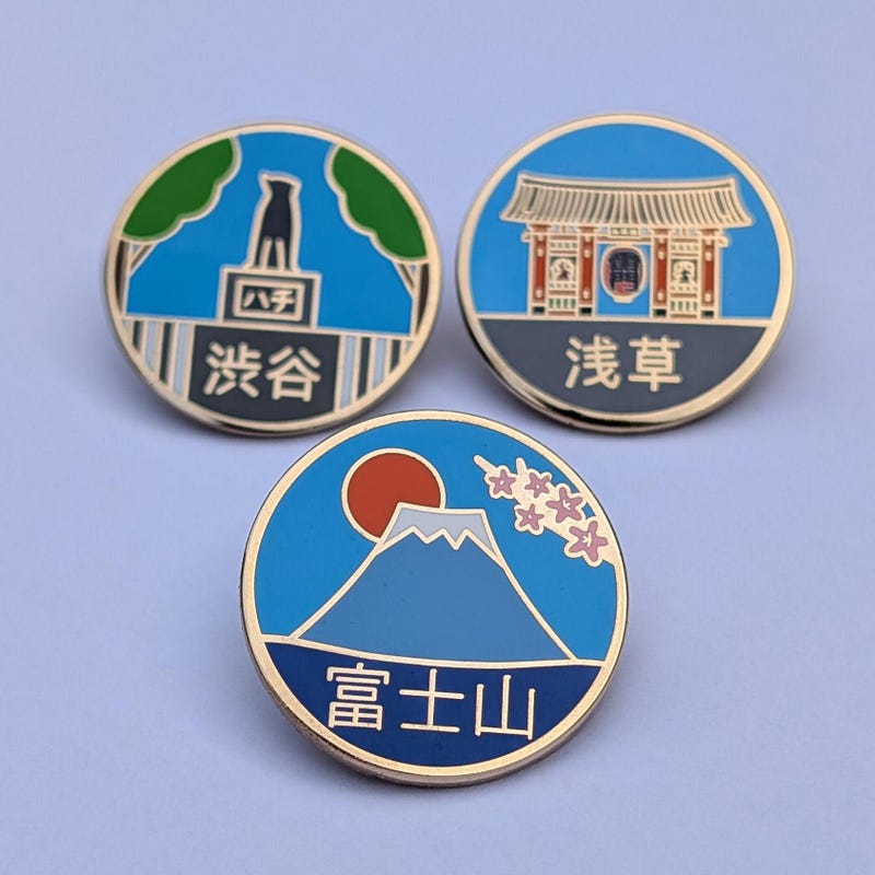 Japanese Enamel Pin - Etsy