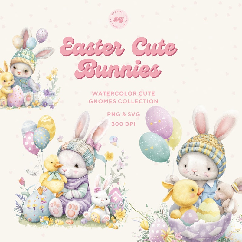 Cute Easter Clipart - Etsy