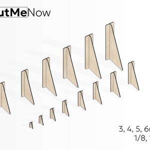 Easel Stand Backs 14 Sizes for Different Frames - Laser Cut Files SVG ...