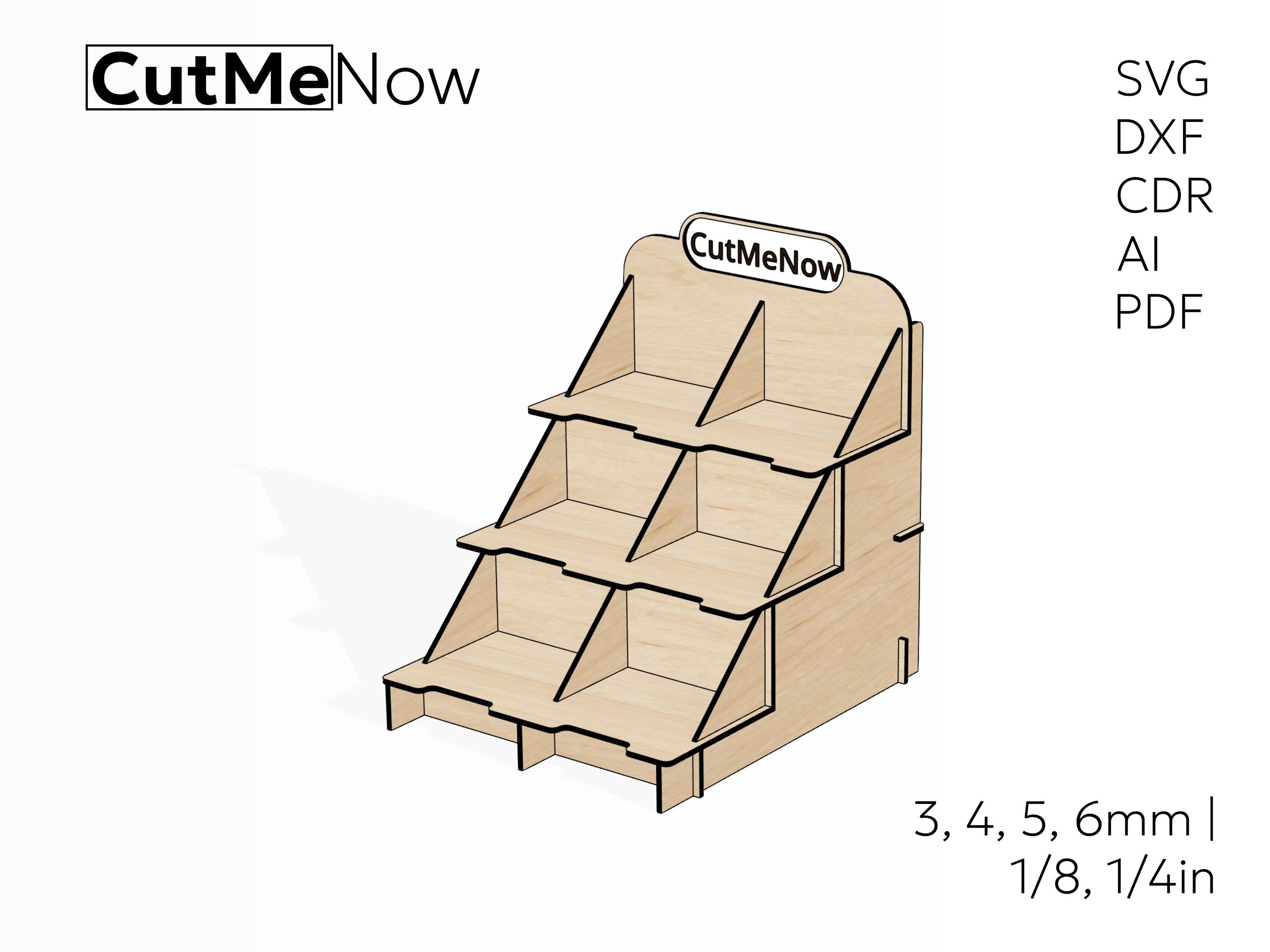 Coaster Display Stand SVG Laser Cut File, Coaster Holder SVG File - Etsy