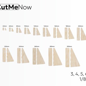 Easel Stand Backs 14 Sizes for Different Frames - Laser Cut Files SVG ...