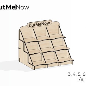 Coaster Display Stand SVG Laser Cut File, Coaster Holder SVG File ...