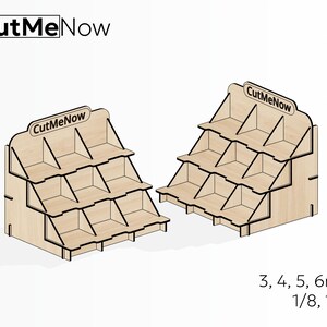 Coaster Display Stand SVG Laser Cut File, Coaster Holder SVG File ...