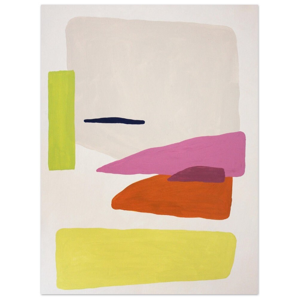 Colourful Modern Abstract Painting Colour Block Art Print - Etsy