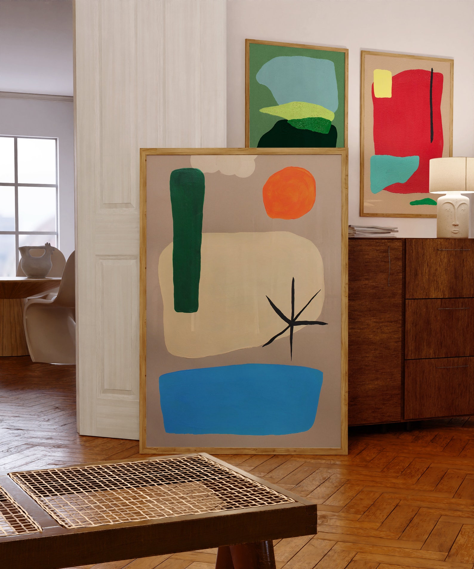 Sea and Sun Abstract Art Print Joan Miro Inspired Abstract Art ...