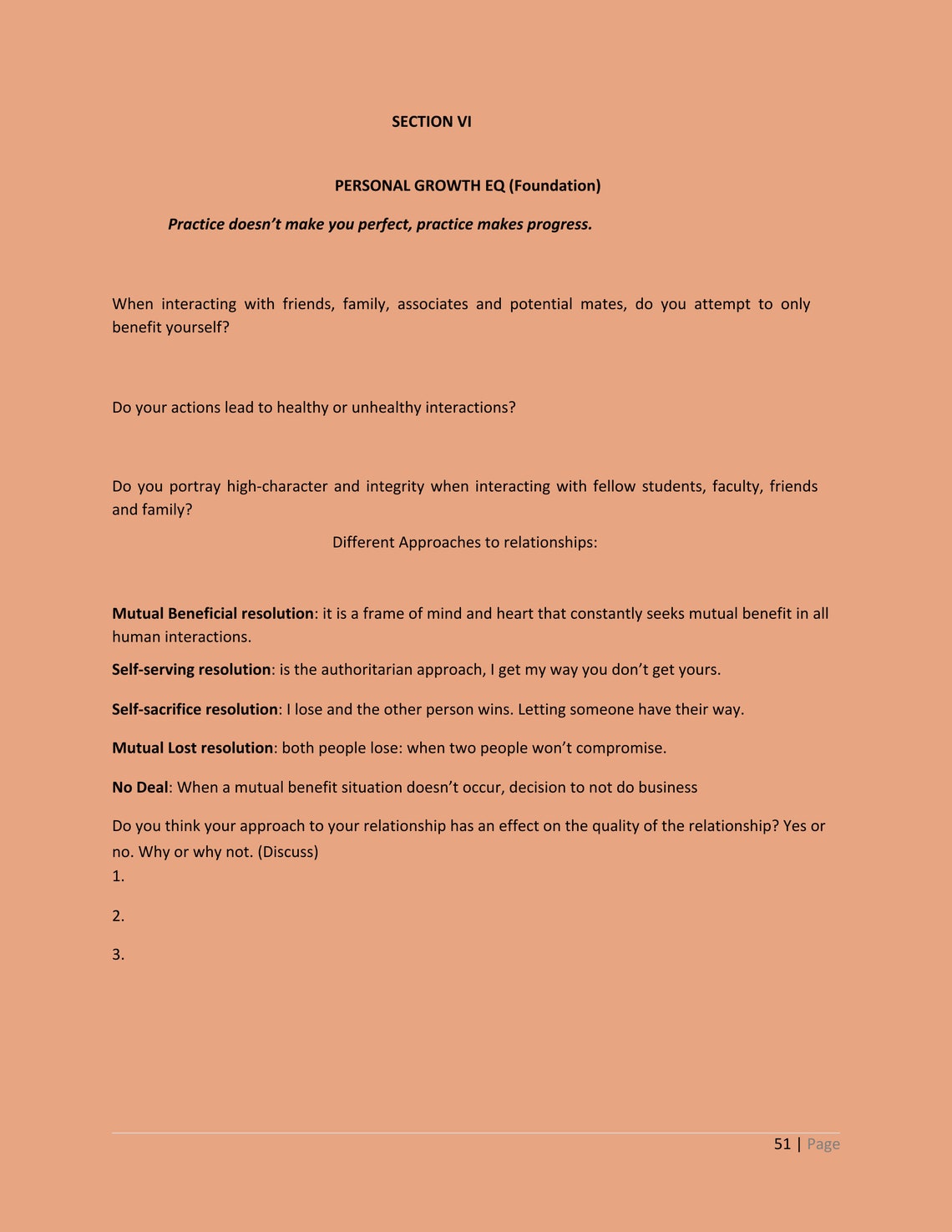 Teen Workbook “healthy Relationships Lasting Legacies” Presented by F.A ...