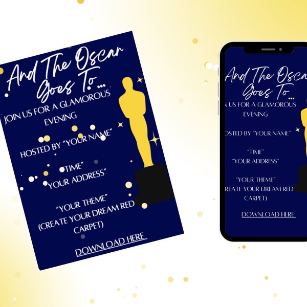 Oscar Invitation - Etsy