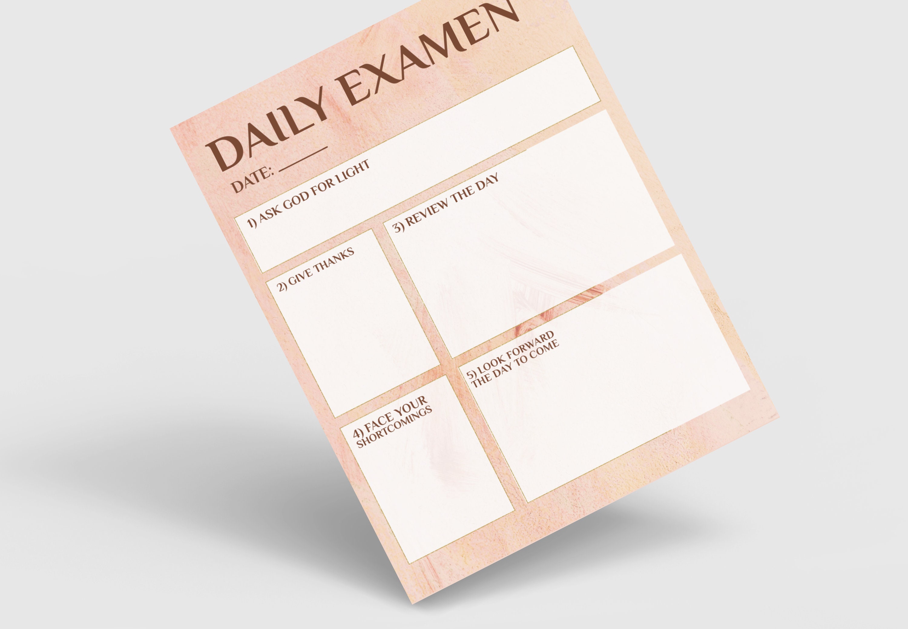 Ignatian Examen Guide Printable PDF 5-step Daily Spiritual Reflection ...