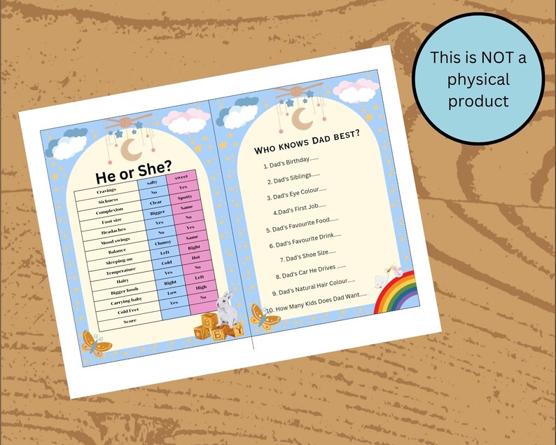 Baby Shower Games, Printable Card Bundle, Gender Neutral Games - Etsy