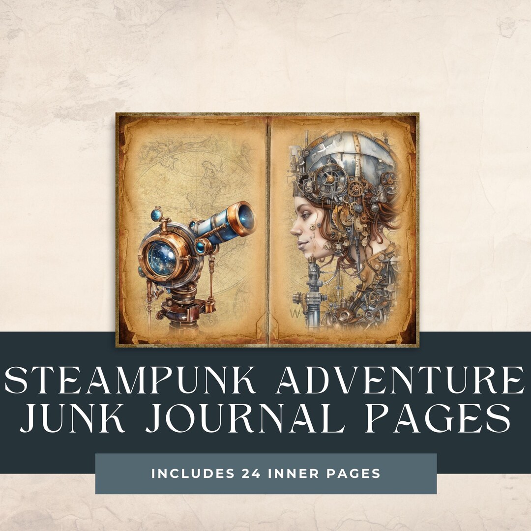 Steampunk Adventure Journal Pages - Etsy