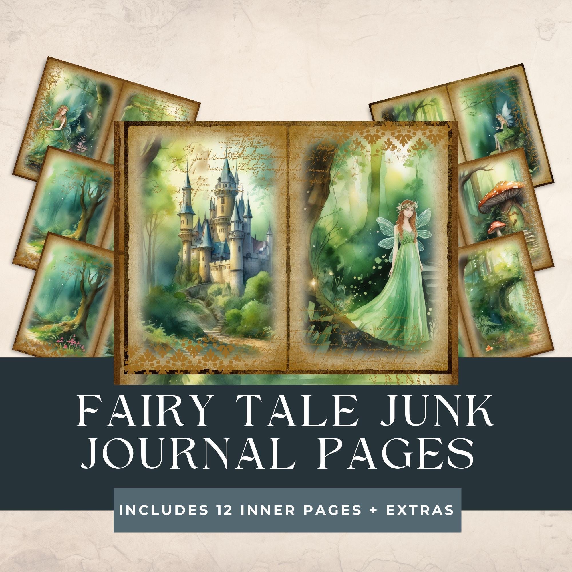 Fairy Tale Junk Journal Pages - Etsy