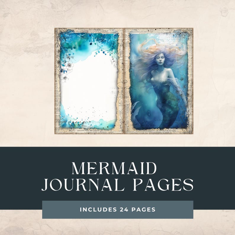 Mermaid Journal Papers - Etsy