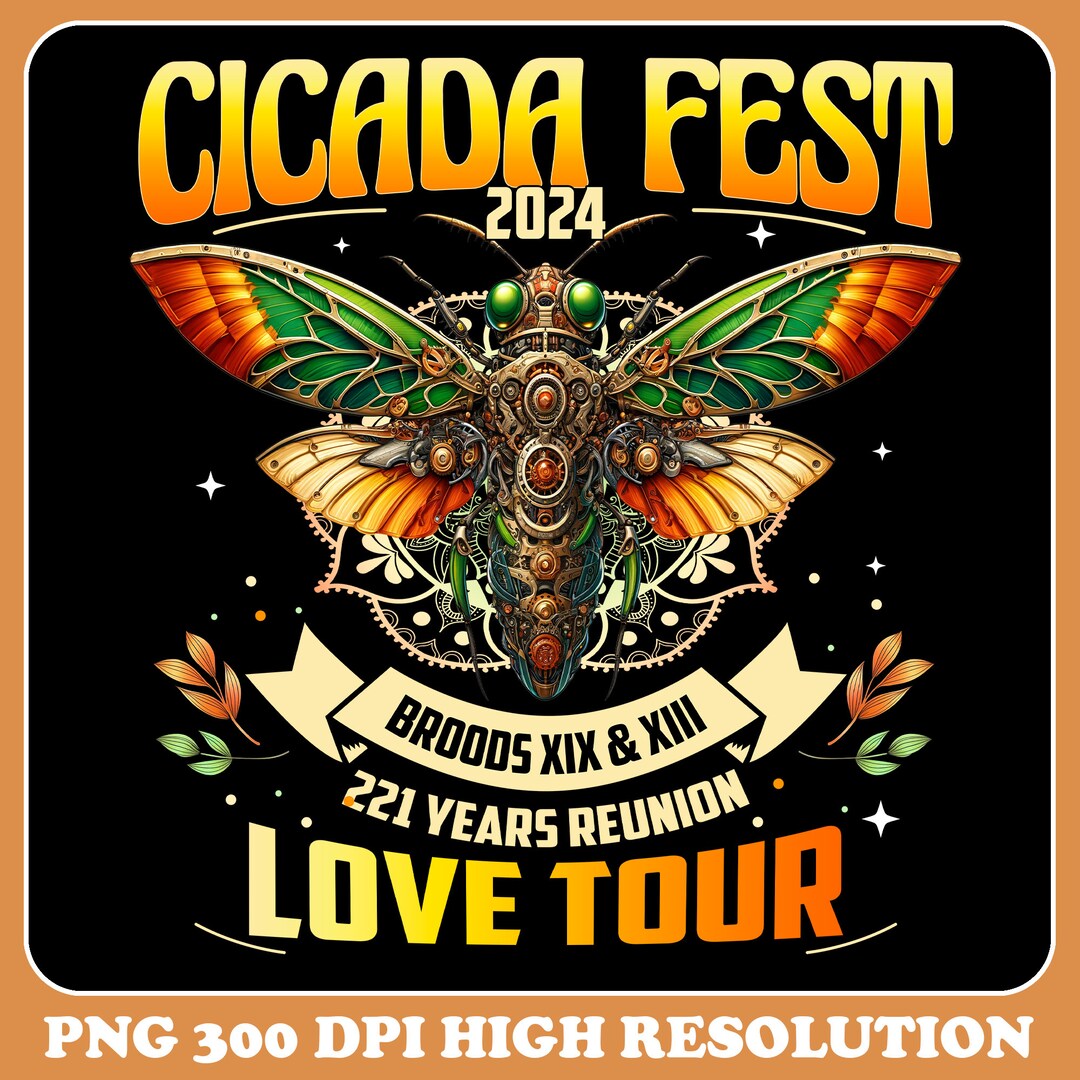 Cicada Fest 2024 Png, Blood XIII & XIX PNG, 221 Year Reunion Png ...