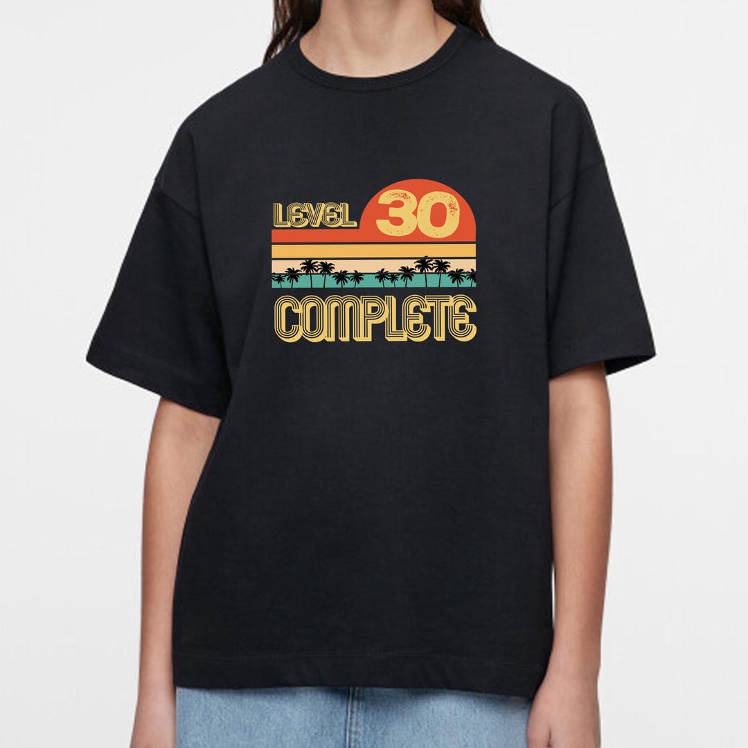 Level 30 Complete Png, Retro 30 Years of Being Awesome PNG, Vintage ...