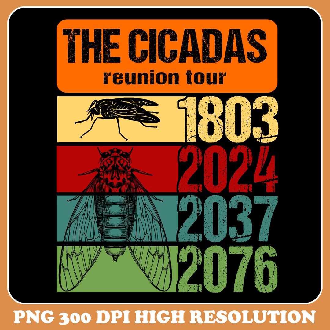 The Cicadas Reunion Tour 1803 2024 2037 2076 Png, Blood XIII & XIX PNG ...