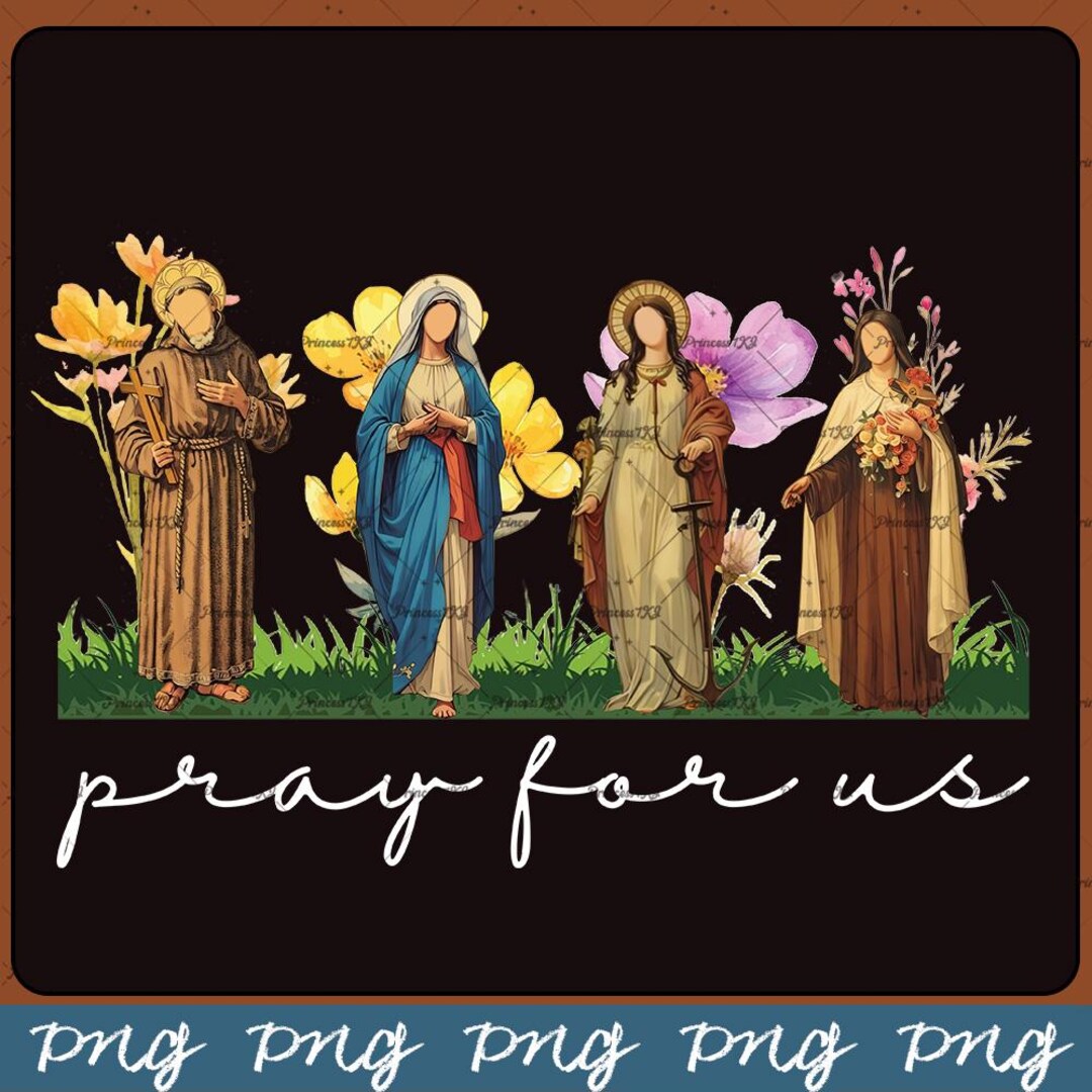 Catholic Saints PNG, Funny Catholic Png, Catholic Gift for Women, All Saints T-shirt, Gift for ...