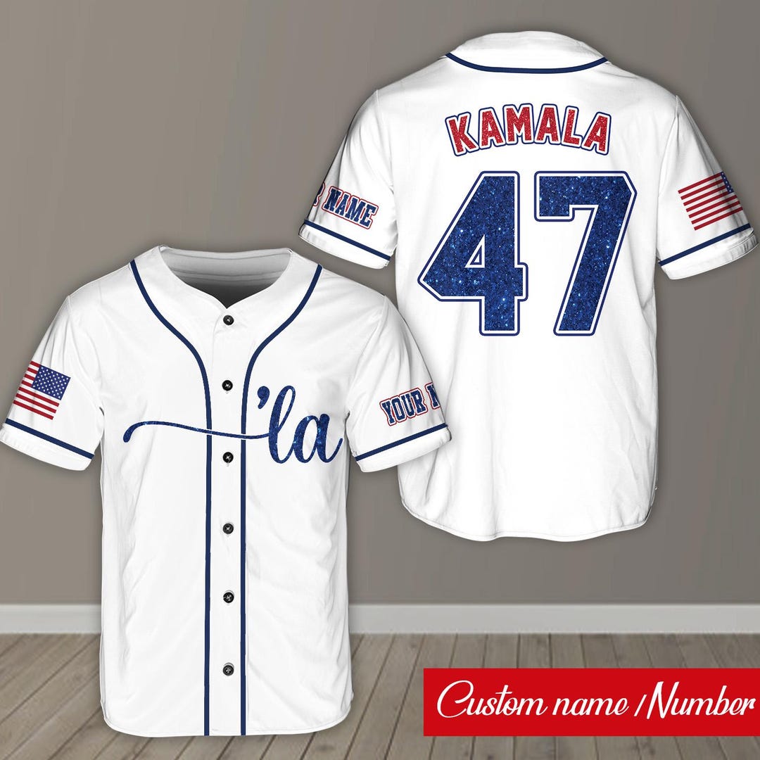 Comma La Baseball Jersey Kamala Harris 2024 Baseball Jersey ...