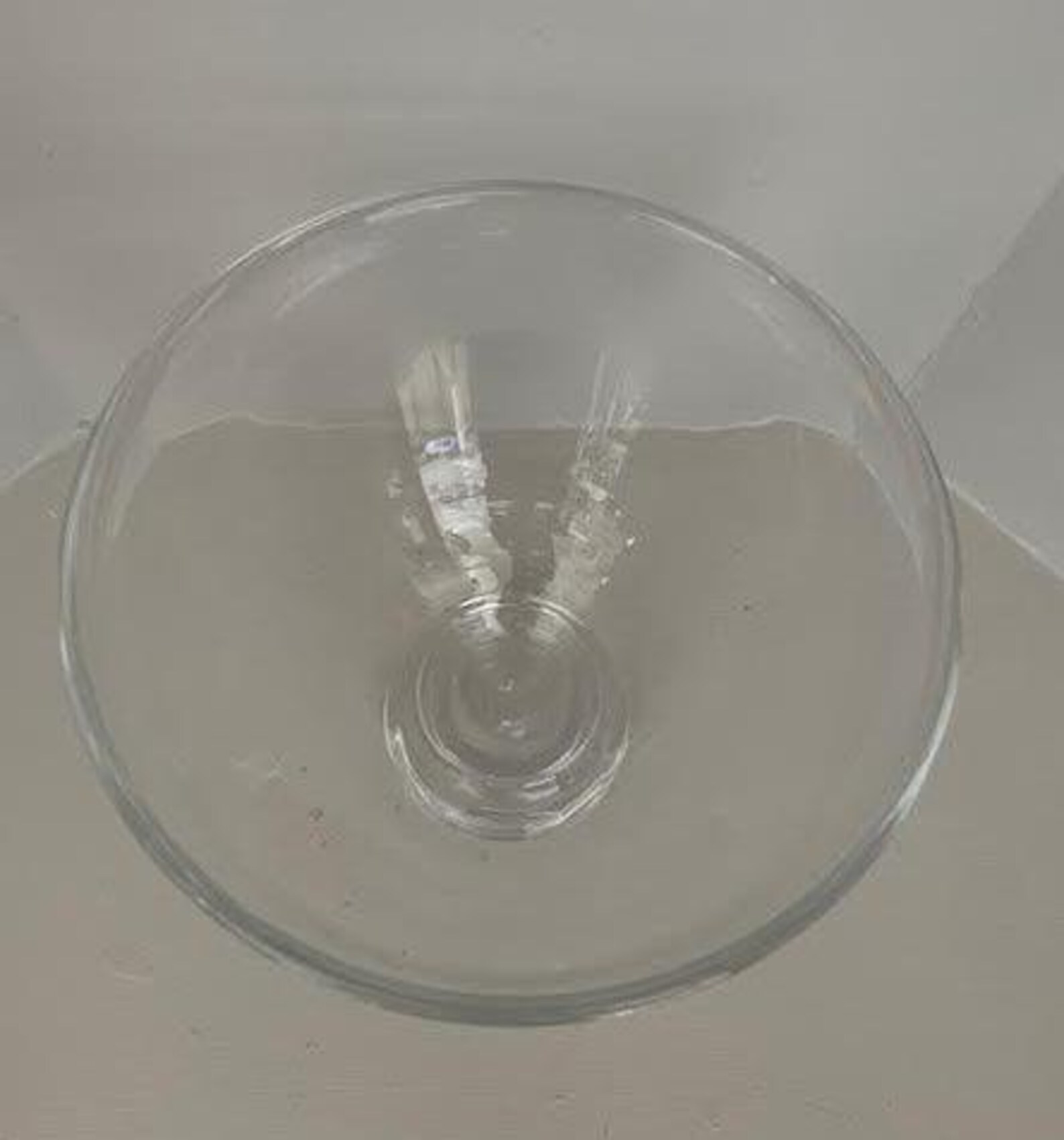 Simon Pearce Clear Crystal Pedestal Compote Vintage Large Art Glass ...