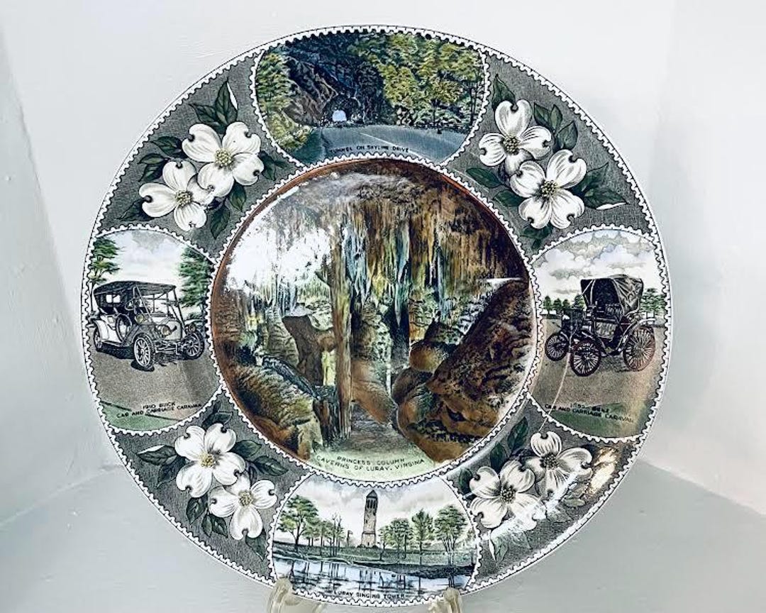 Old English Staffordshire Ware Dinner Plate, Decorative Dinnerware ...