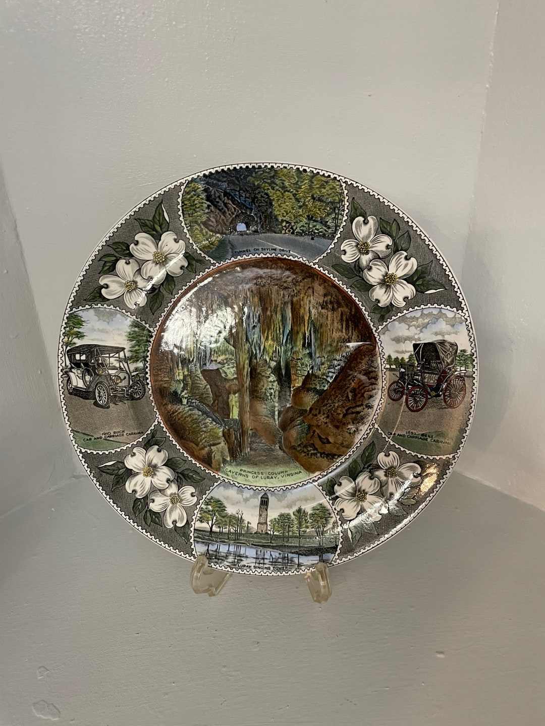 Vintage Old English Staffordshire Ware Dinner Plate, Decorative ...