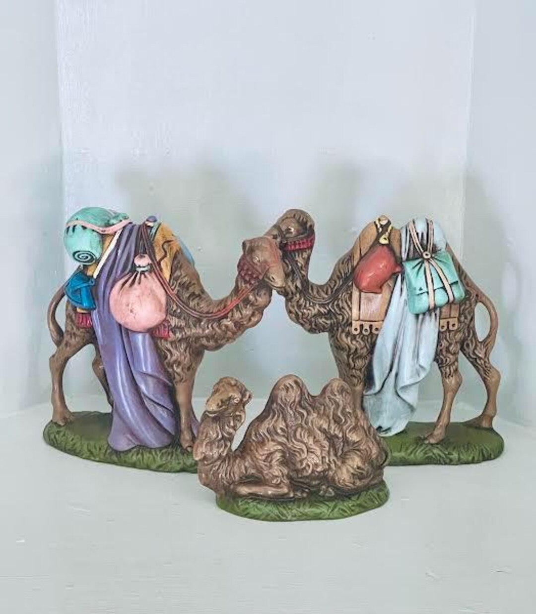 Vintage Nativity Camels Holland Mold Ceramic Camel Hand Painted ...