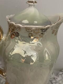 Vintage r.s. Prussia Porcelain Teapot Design Chocolate With Roses ...