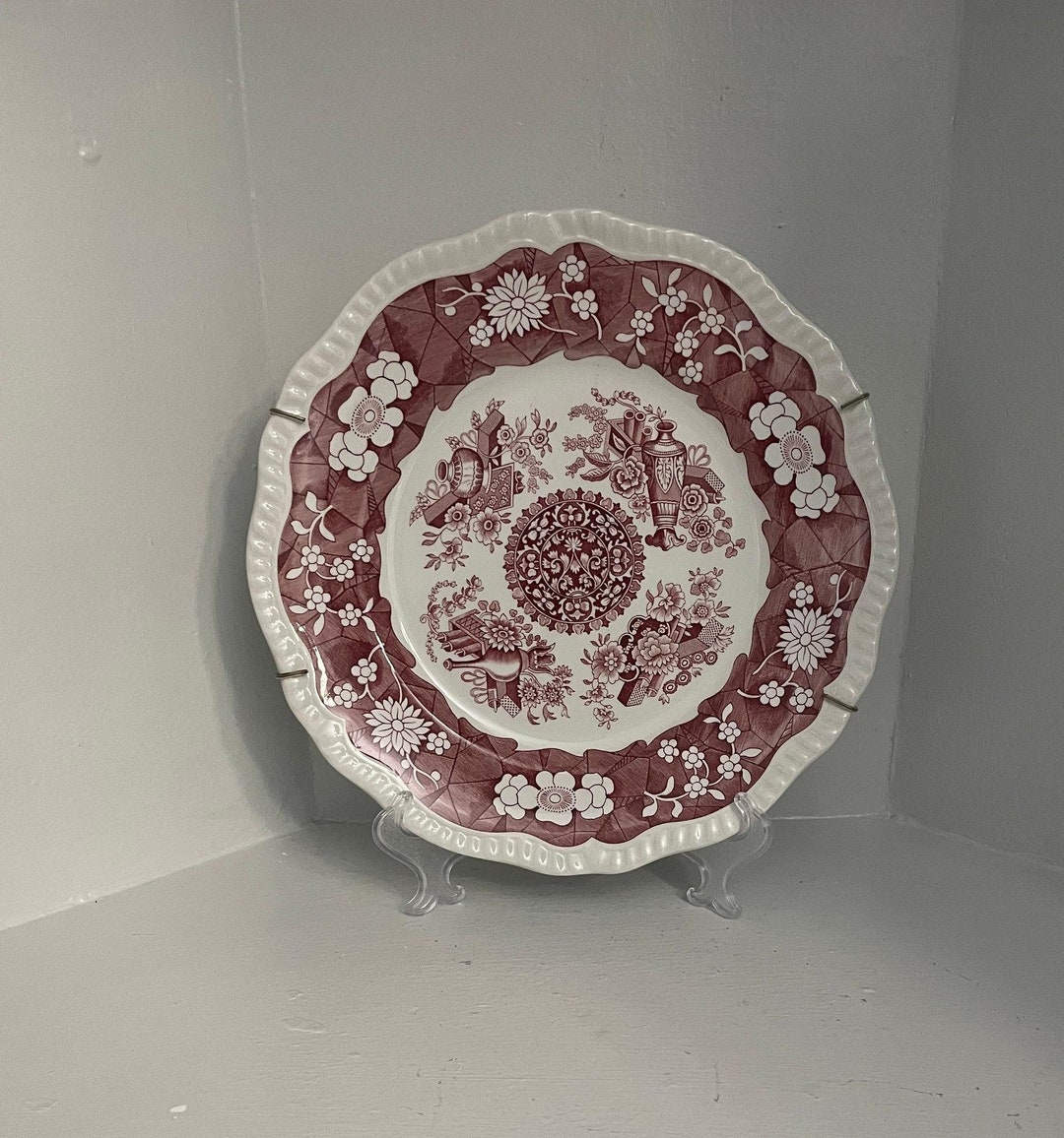 Vintage Plates Spode Archive Pink & White Display Wall Plates ...