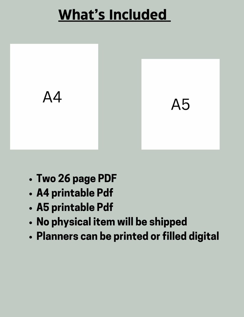 Printable Weekly Meal Planner, 7 Day Menu Planner, Meal Prep Planner, Food Planner, A4/A5 ...