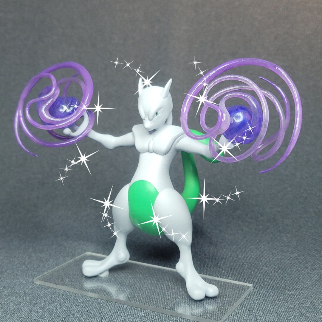 Shiny Mewtwo 0150 3D Printed - Etsy