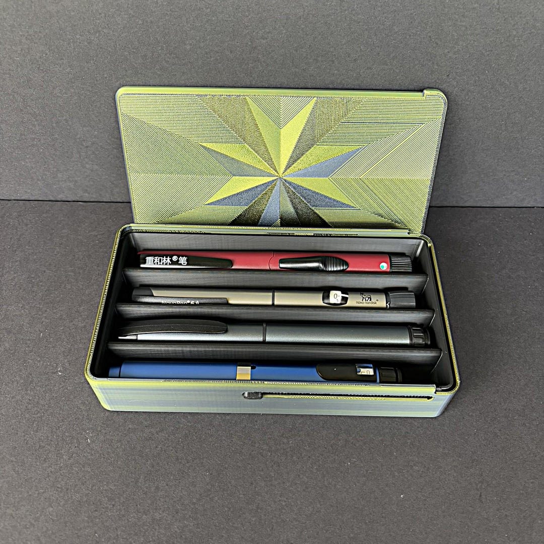 Pen Case 4 Pens Injection Pens Peptides Diabetes Travel Fridge Slim ...