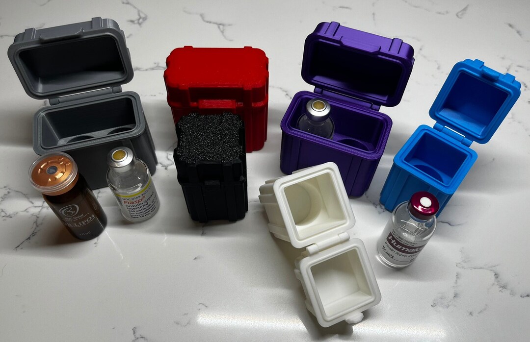 10ml Vial Storage Box for Travel, Fridge Insulin Humalog Novolog Dr ...