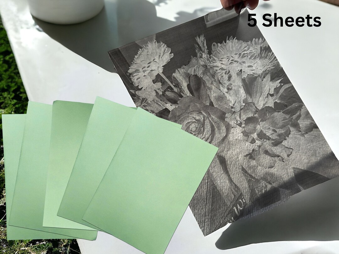 Cyanotype Stencils DIY Crafts Transparent Print Kit With Stencil Solar ...