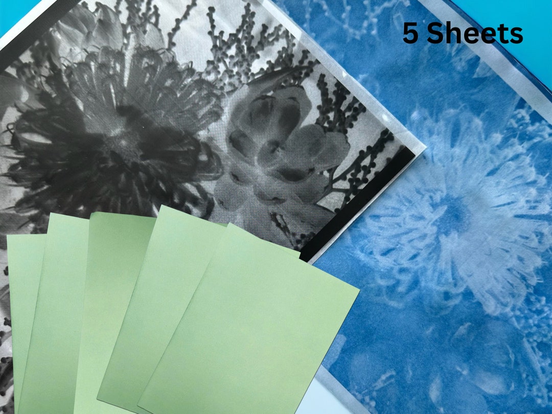 Cyanotype Stencils DIY Crafts Transparent Print Kit With Stencil Solar ...