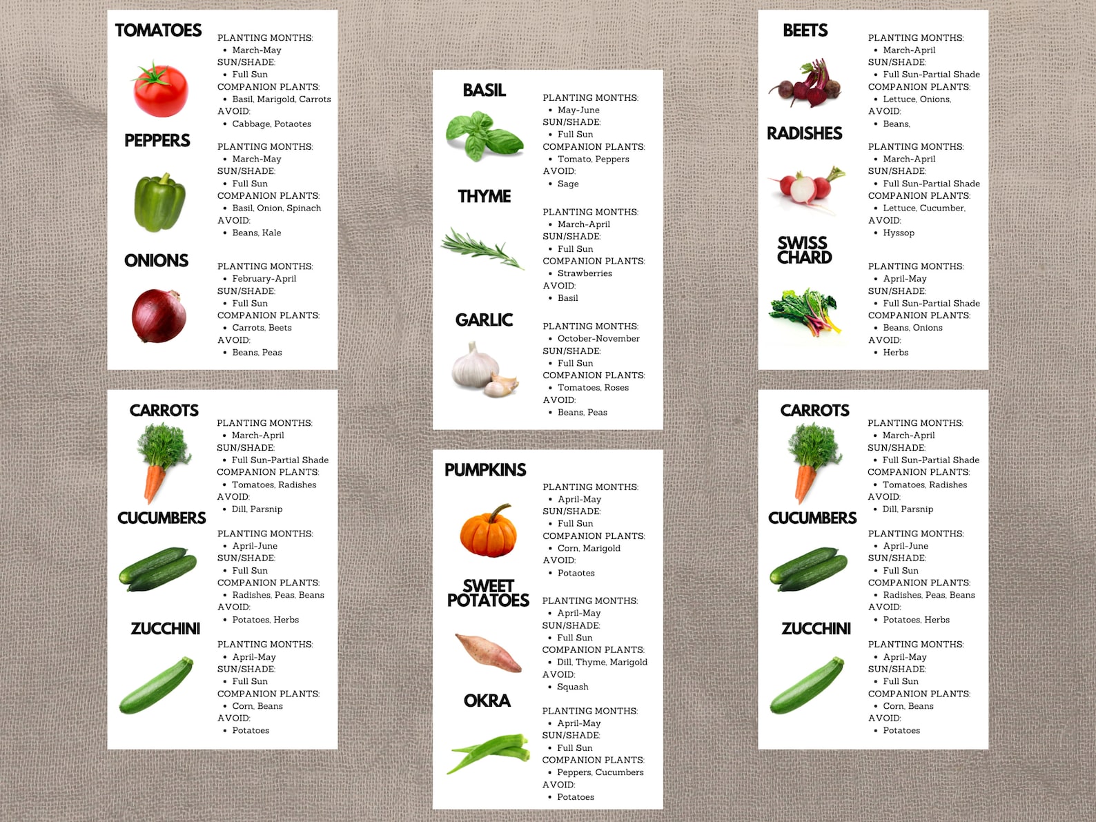 Companion Planting Guide, Garden Planting Chart, Plant Planner ...