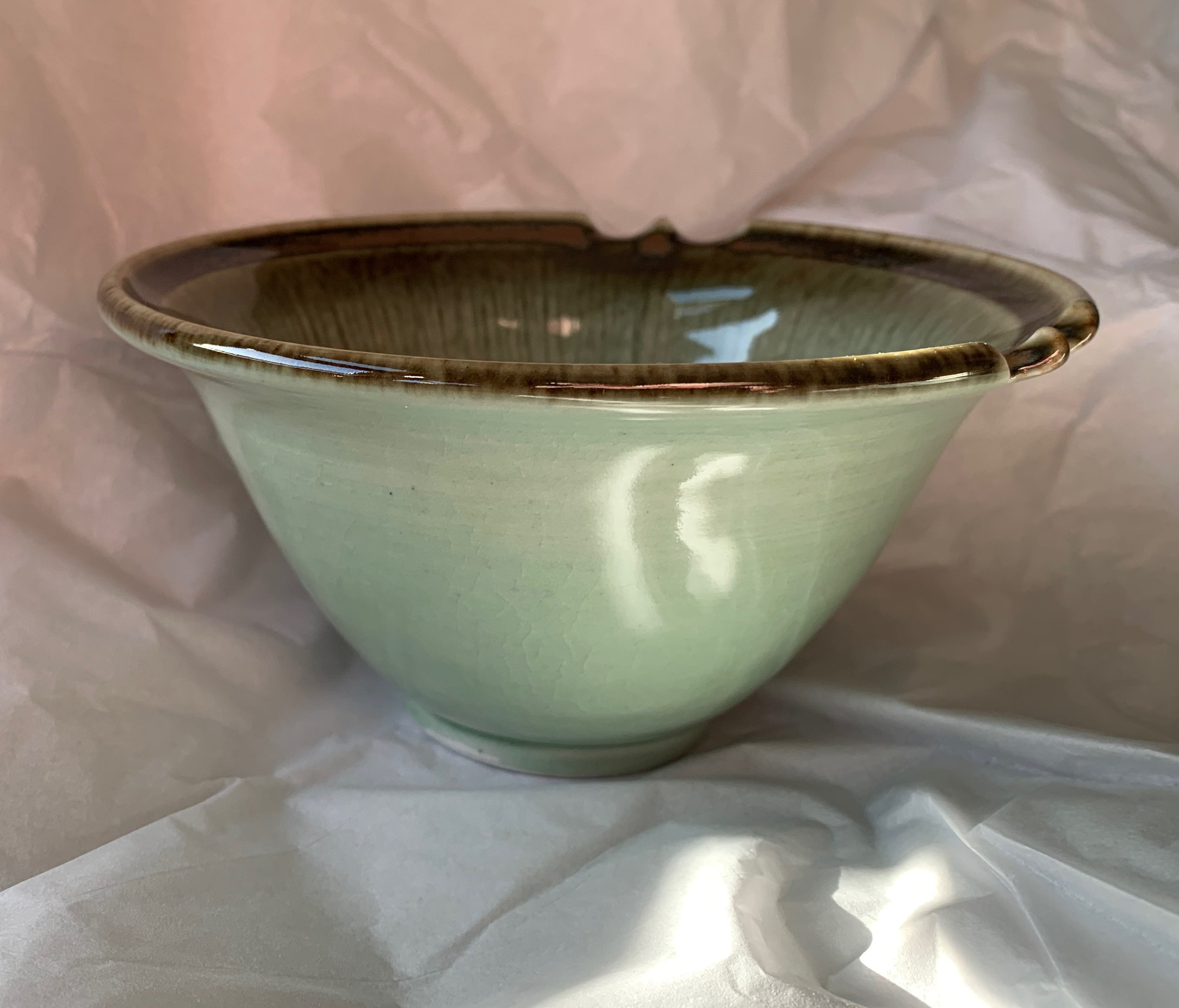 VTG 6" John MANKA Mankameyer Green Notched Paintbrush or Chopstick ...