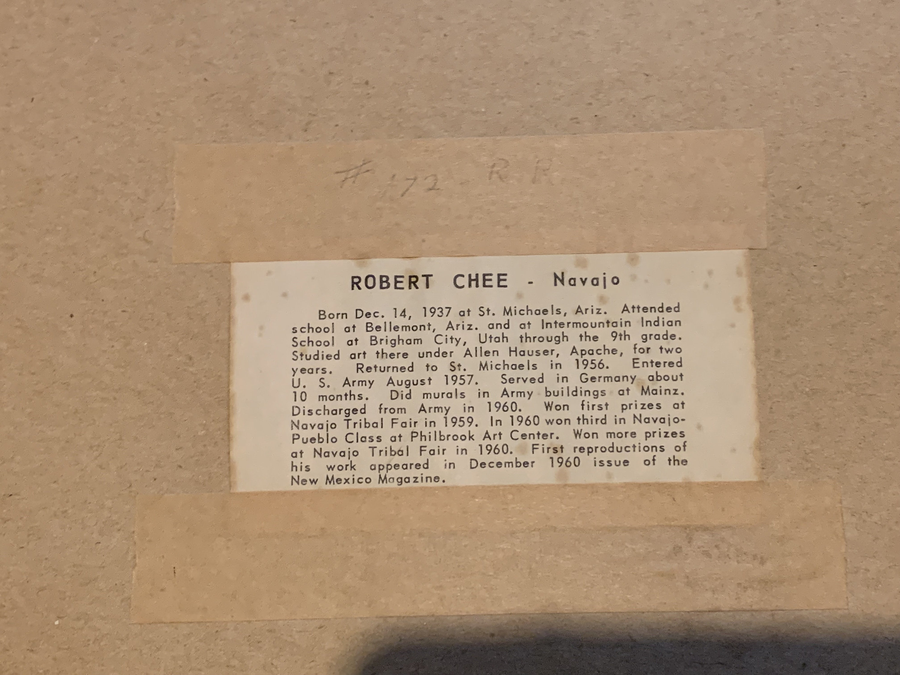 Vintage Robert CHEE ROADRUNNER BIRD Signed Art Print Framed Wired No ...