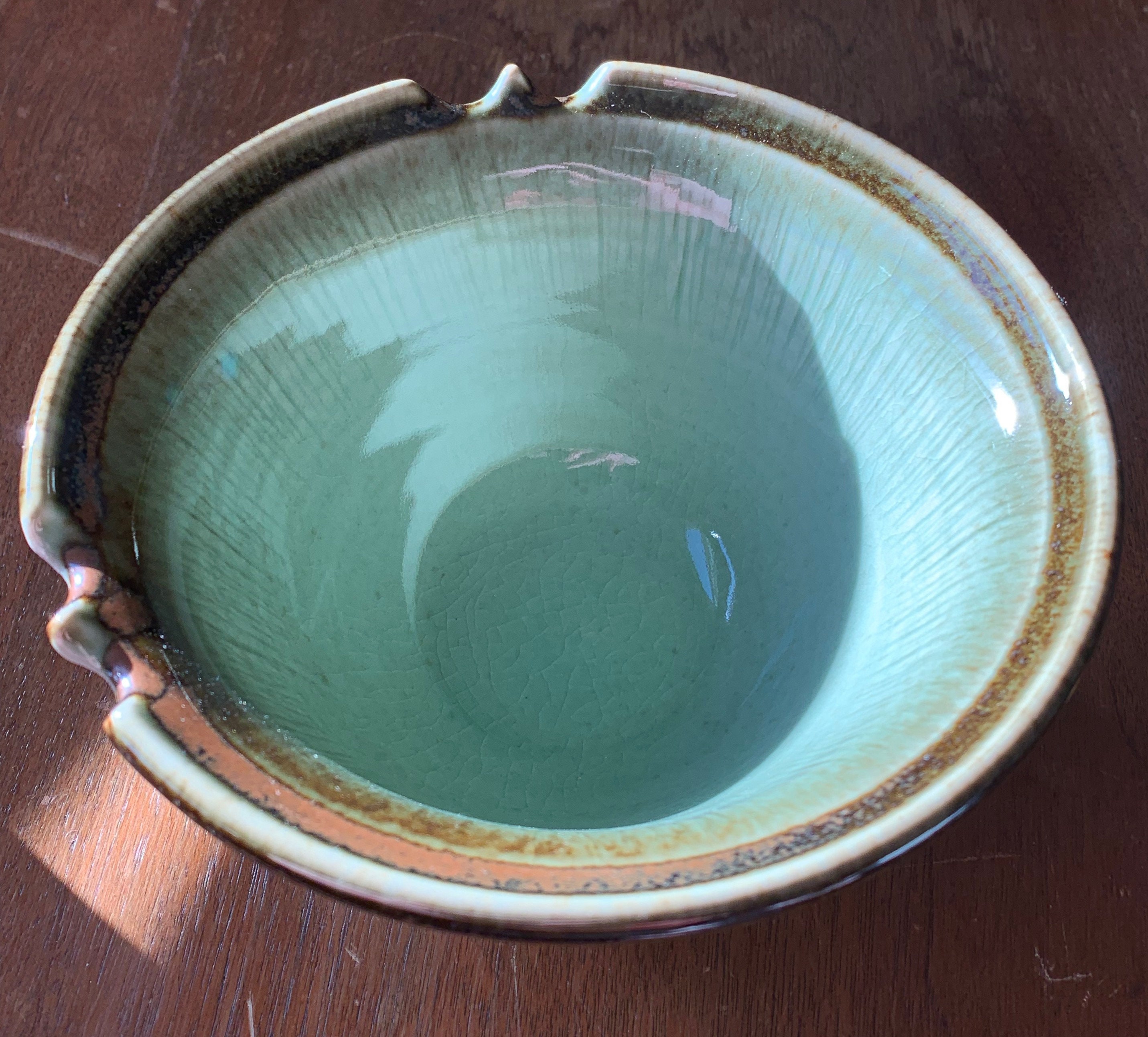 VTG 6" John MANKA Mankameyer Green Notched Paintbrush or Chopstick ...