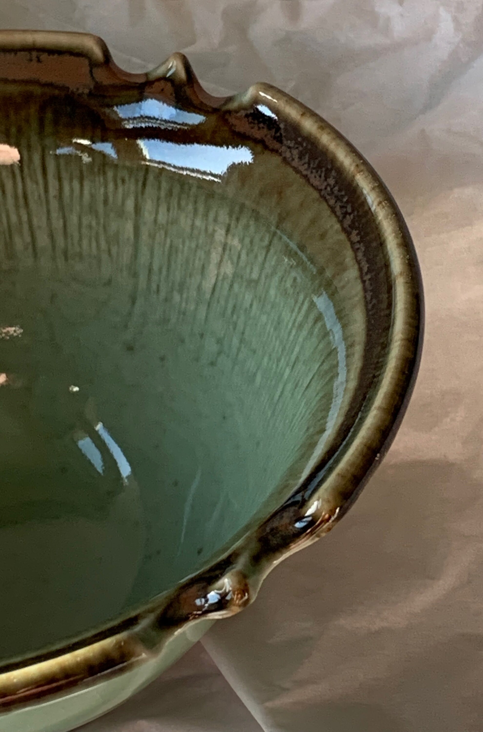 VTG 6" John MANKA Mankameyer Green Notched Paintbrush or Chopstick ...