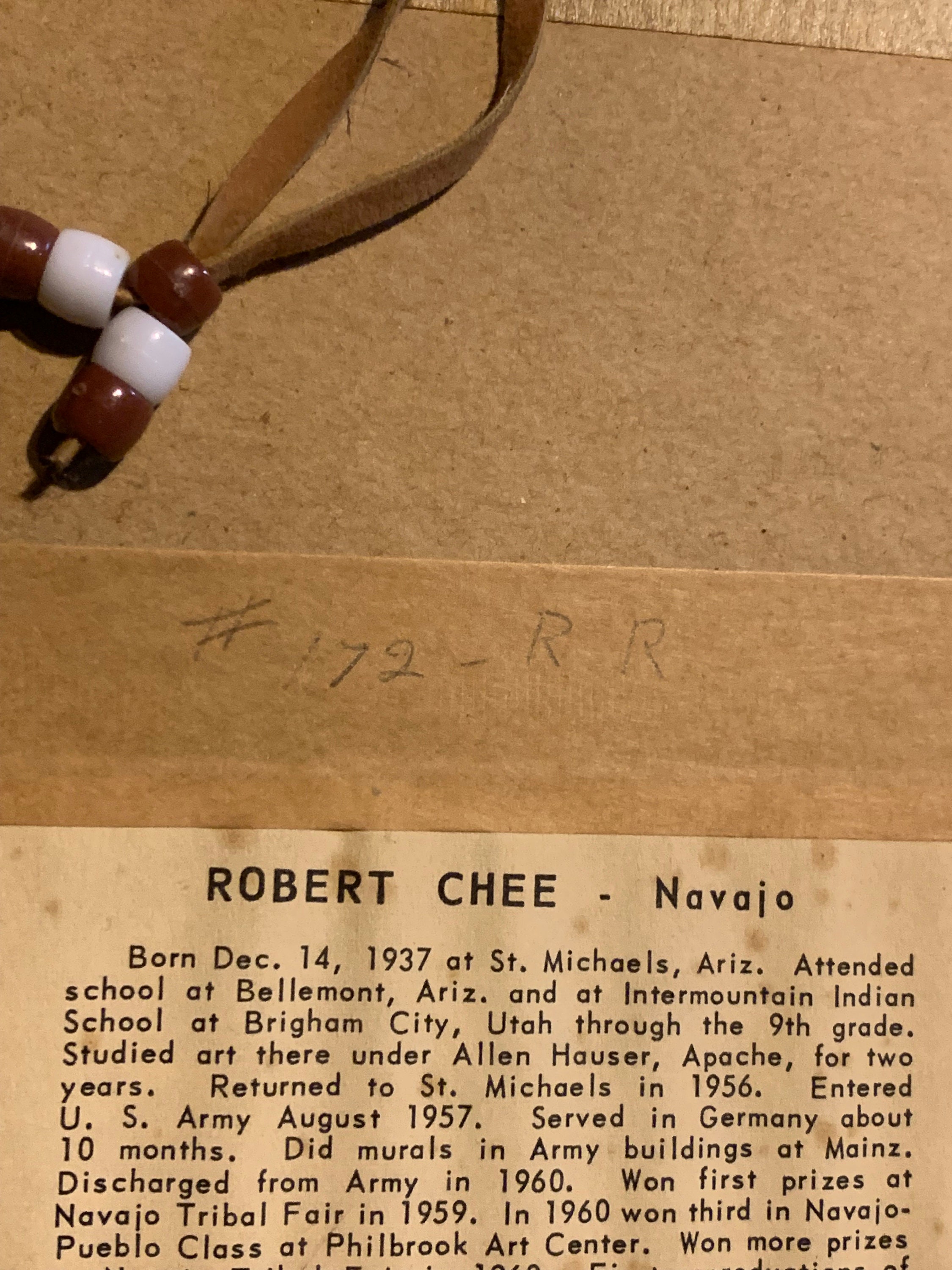 Vintage Robert CHEE ROADRUNNER BIRD Signed Art Print Framed Wired No ...