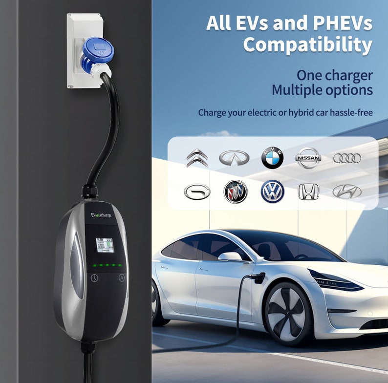 7KW PORTABLE EV CHARGER/ IP65 7kw Charger/ Electric Car Charger - Etsy