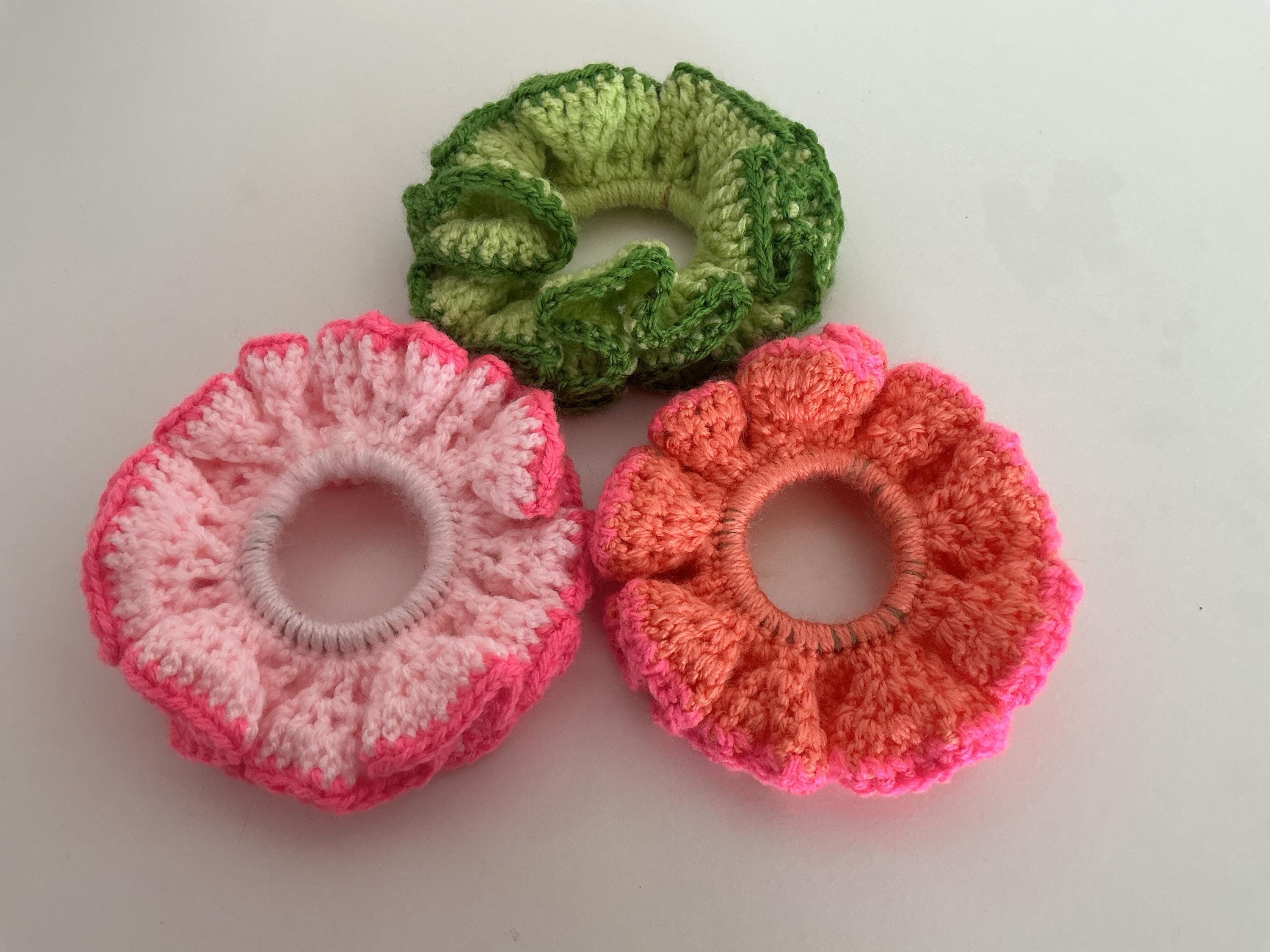 Beginner Friendly Colourful Crochet Scrunchie Pattern - Digital ...