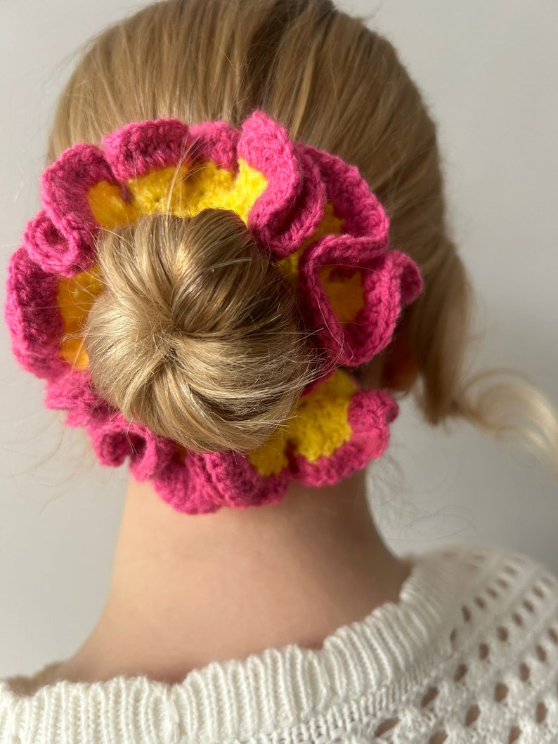Beginner Friendly Colourful Crochet Scrunchie Pattern Digital Download ...