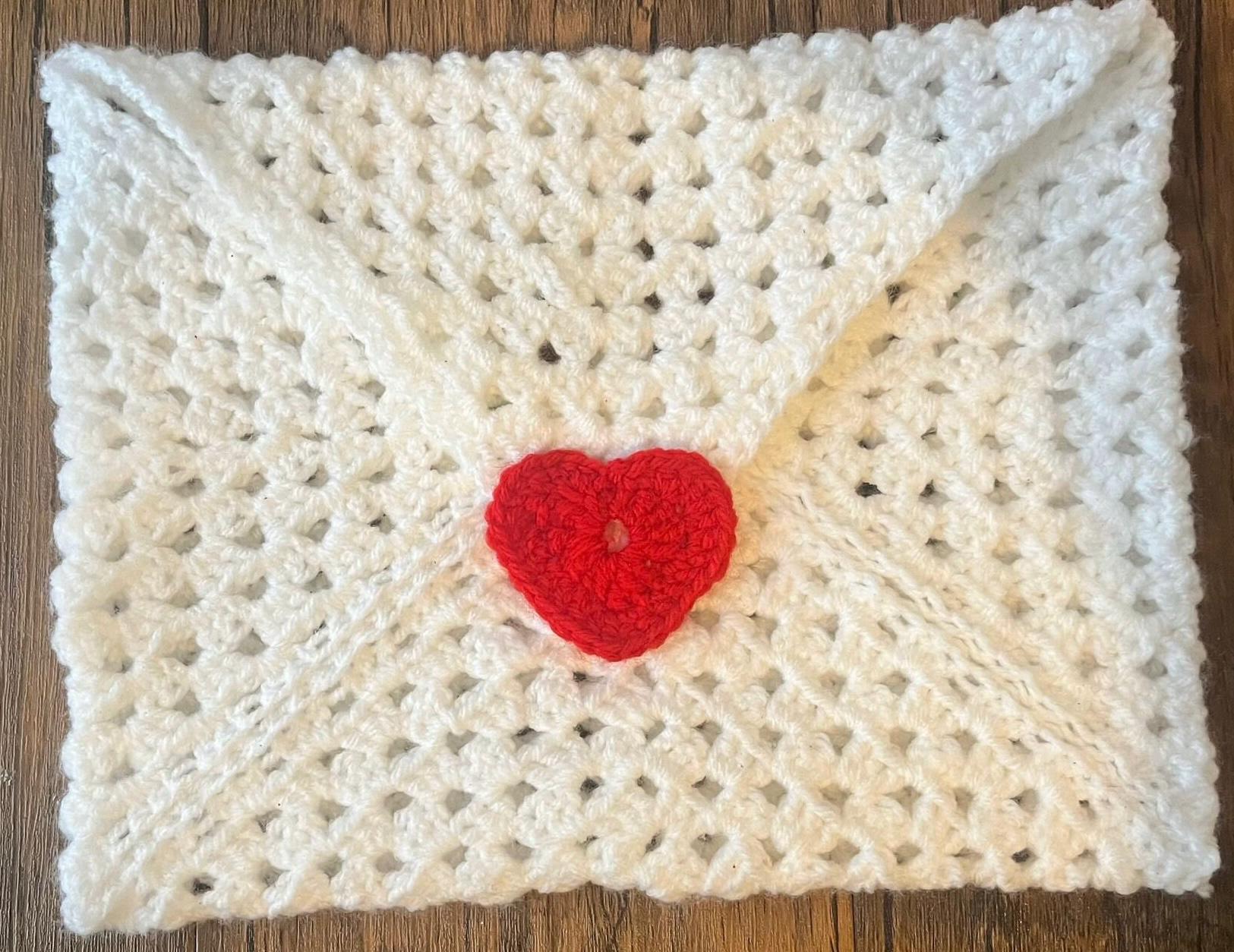 Crochet Book Sleeve, Handmade Love Letter Book Cover, Cute Book Lover ...