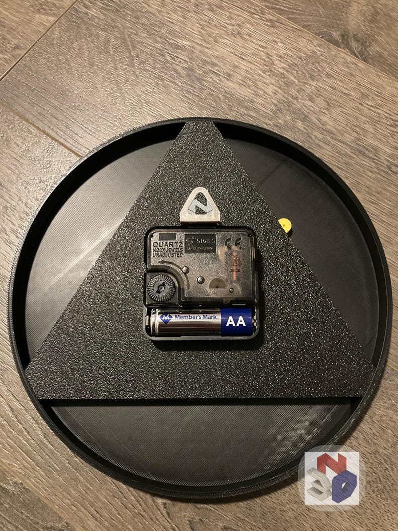 Unique Handless 3D Printed Carbon Fiber Look Clock - Etsy