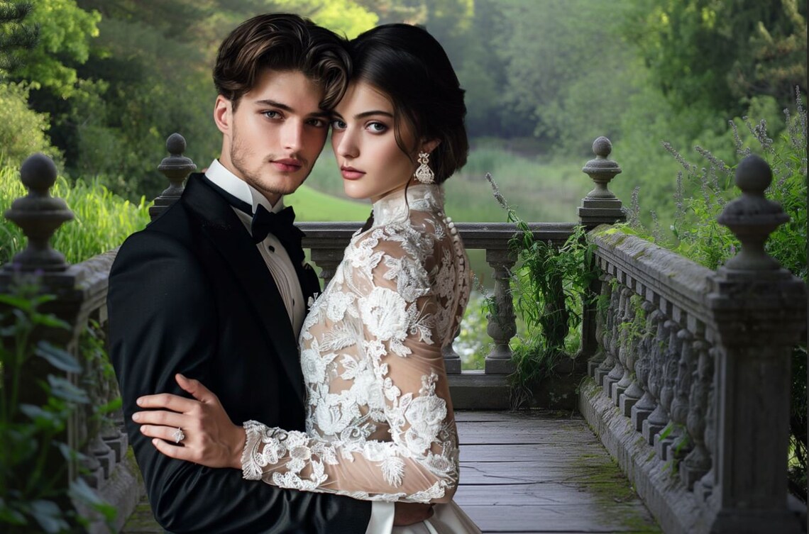 Simple Digital Spring Bridge Backdrop, Single Background for Photo ...