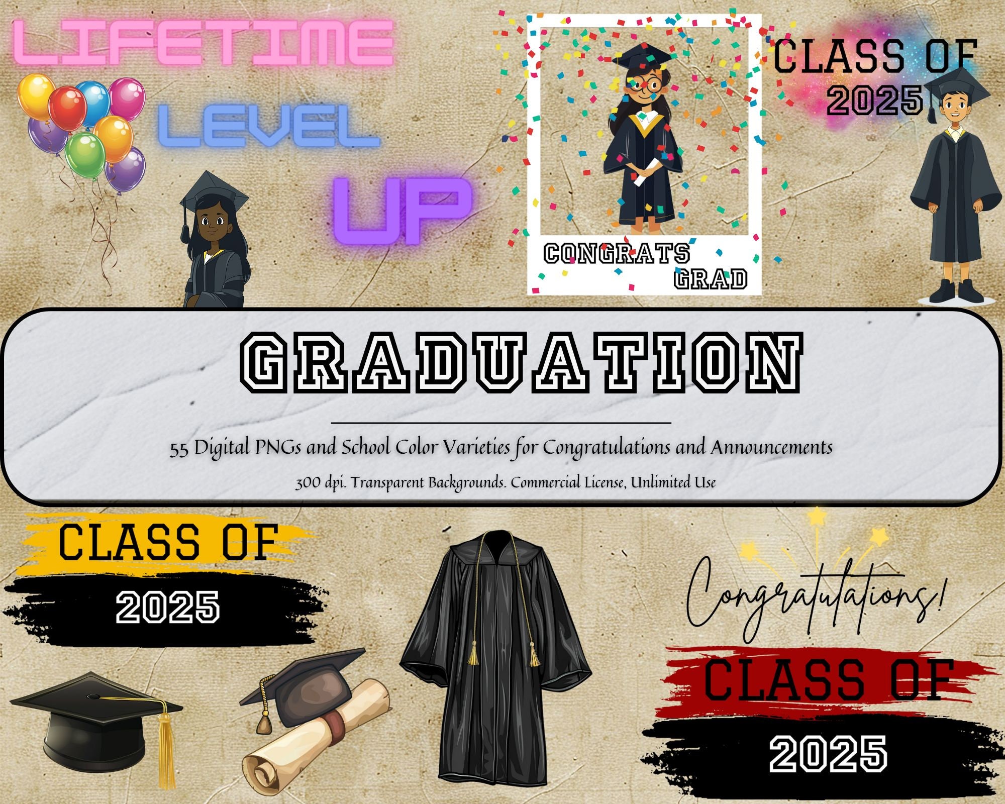 55 Congratulations Pngs for 2025 Graduation, College, High School ...