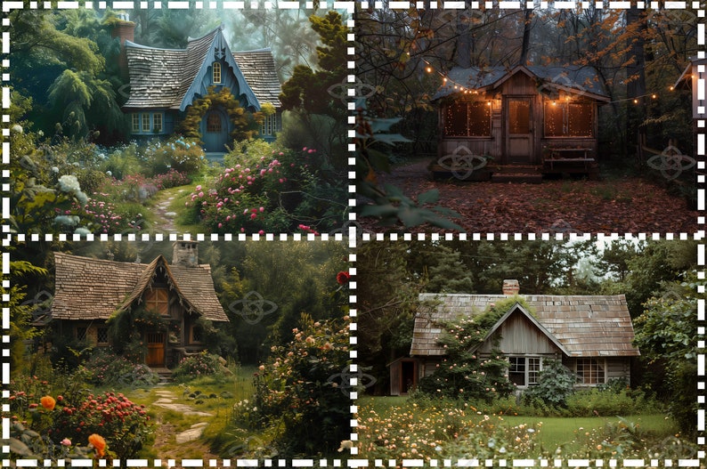 20 Cottagecore Digital Backdrops, Spring Background for Photoshop ...